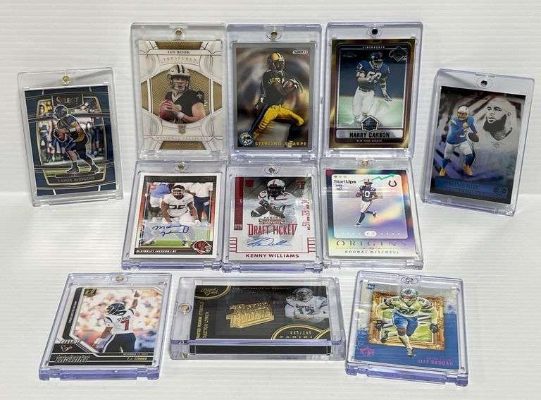 (11) Football cards, include: Veterans, HoF Players, Rookies, 2 ...