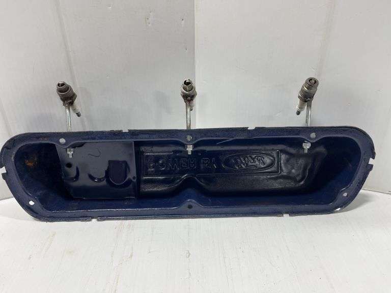 Custom Ford valve cover hat rack, 19"W, good - Albrecht Auction Service