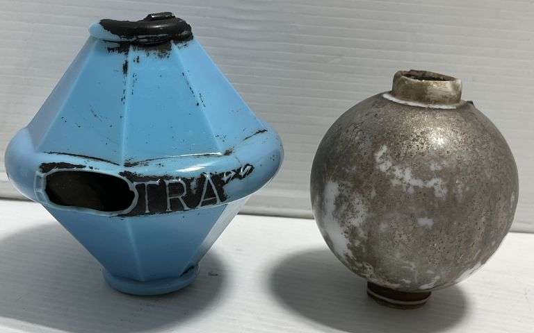 Lightning rod bulbs, both went through a house fire years ago, have ...