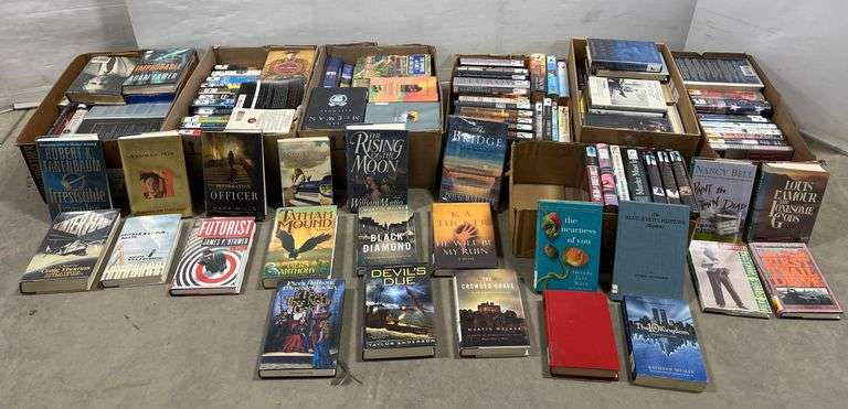 Approx. (150) older books, most are hardcover, used, 7 boxes - Albrecht ...