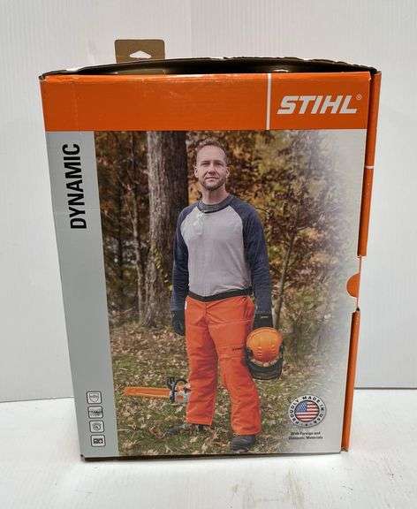 STIHL dynamic apron chap, 30" to 42"W x 36"L, NIB - Albrecht Auction ...