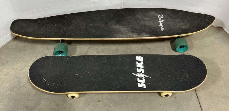 (2) Skateboards, up to 43"L, good - Albrecht Auction Service