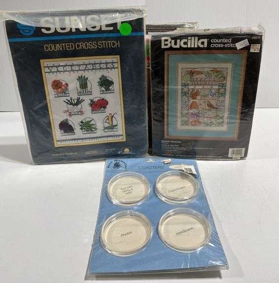 (15) Needlework Kits - Albrecht Auction Service