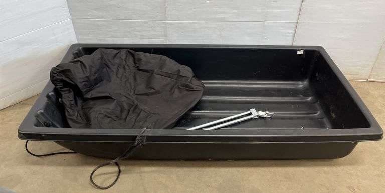 Shappell jet sled, hitch, and cover, 66" x 31" x 11", two hitches, one ...