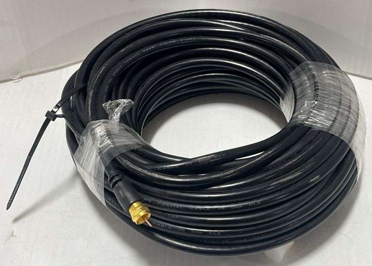 100' RG6/U 18-AWG coaxial cable, CL2 - Albrecht Auction Service