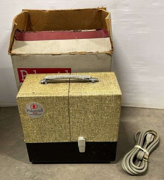 Polaroid slide projector, no. 610, box- 14"H, good - Albrecht Auction ...