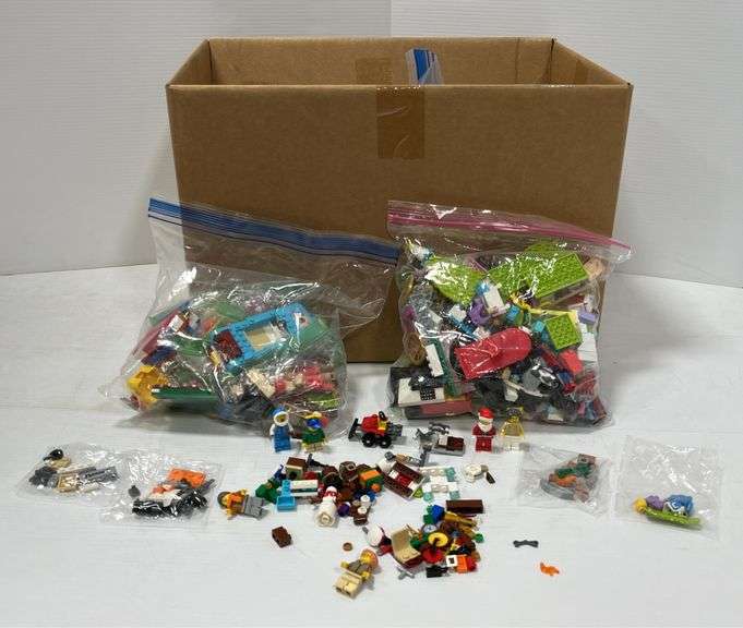 (13) Bags filled with Lego sets and mini figures, includes: Frozen ...