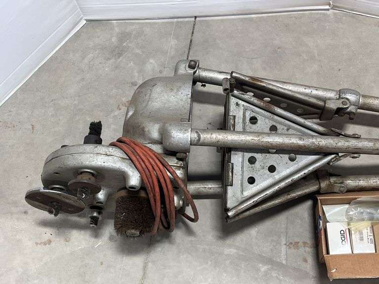 RIDGID 124 copper cleaning machine, 47"L, works and comes with extra ...