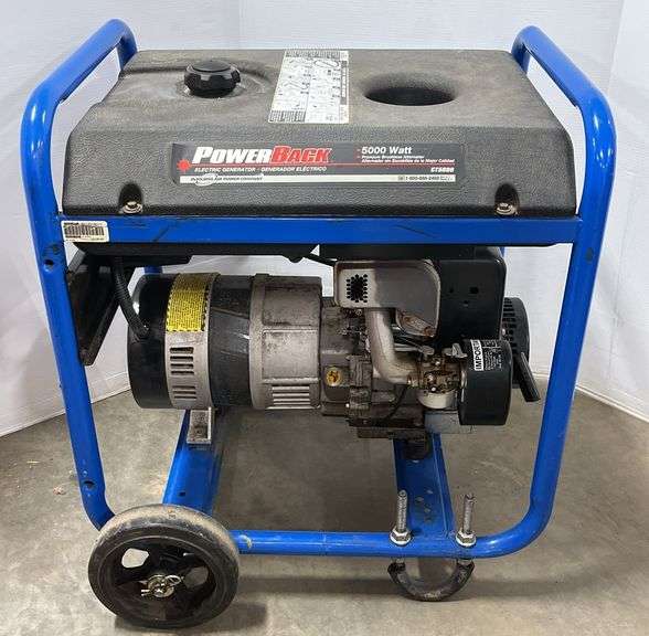 50000W Powerback generator, 10 HP, serial no. 9912018071, model no. GT ...