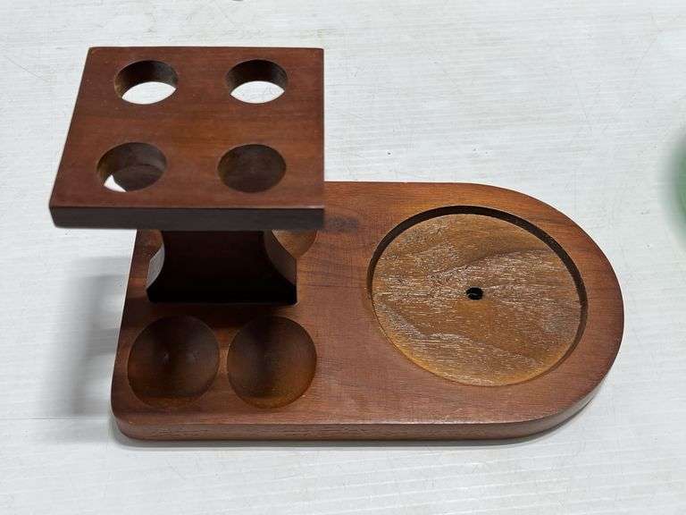 National Pottery Glass Division Pipe Tobacco jar pipe holder, and older ...