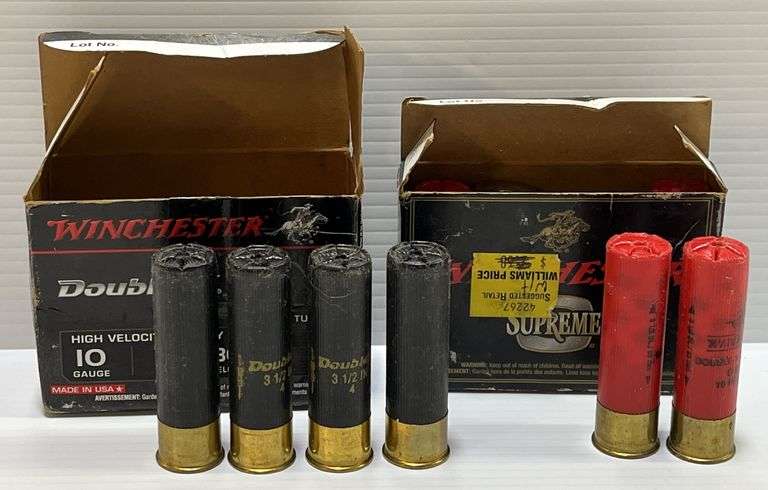 (5) 10-Gauge 00-Buckshot shells, and (4) 10-Gauge No. 4 Shot Turkey ...