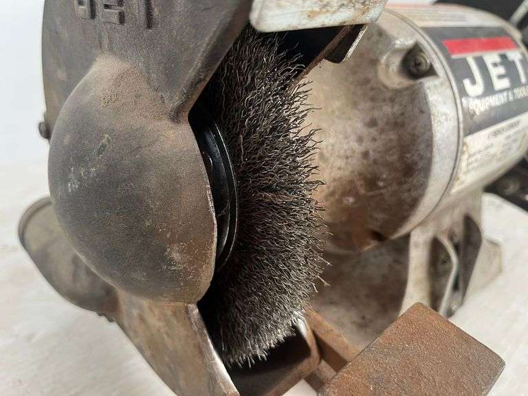 JET Model JBG-6A 6" Bench Grinder, 1/2 hp, 115 volt, Single Phase - Albrecht Auction Service