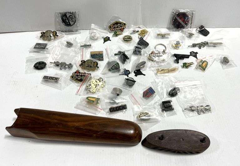 Wood forearm butt for stock and shooting pins, forearm- 10"L, good ...