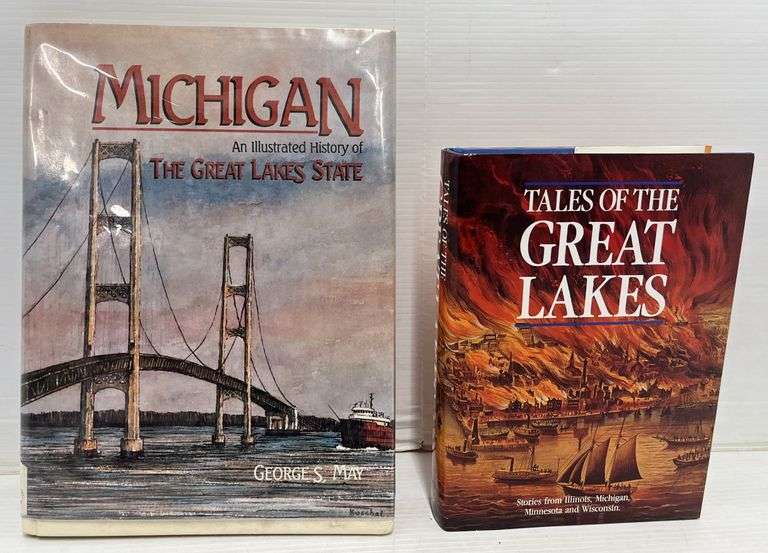 (2) Great Lakes hardcover books with dust covers, includes: 1- "Tales ...