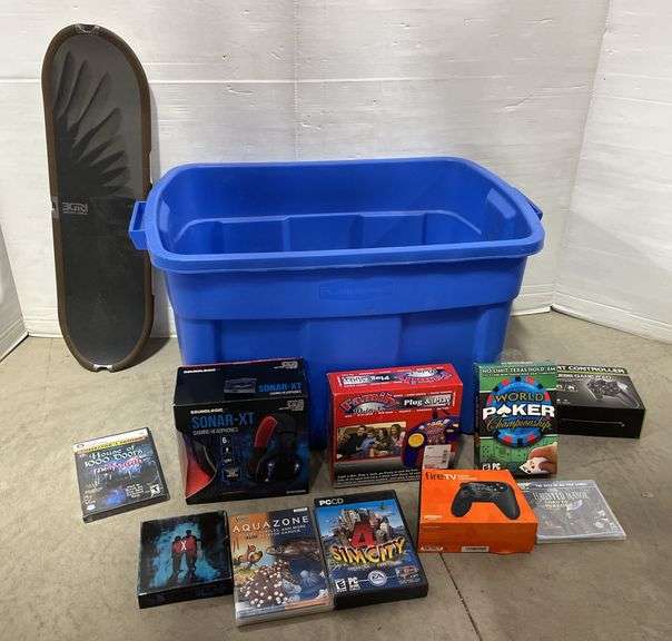Computer game items, and mixed accessories, used - Albrecht Auction Service