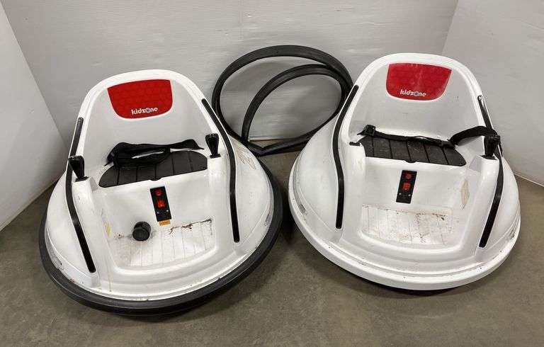 (2) Kid zone carts, 1- for parts, 1- works, 24"W - Albrecht Auction Service