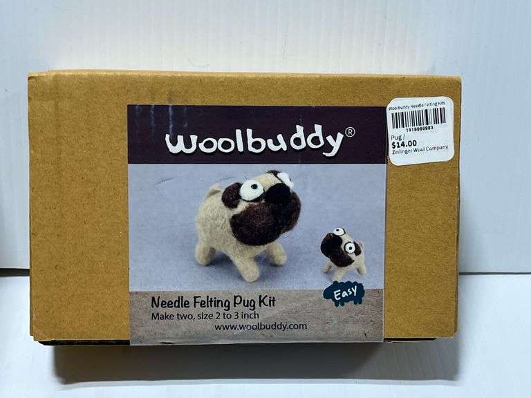 (22) Woolbuddy kits, three different designs, box- 6 1/2"L, NIB - Albrecht Auction Service