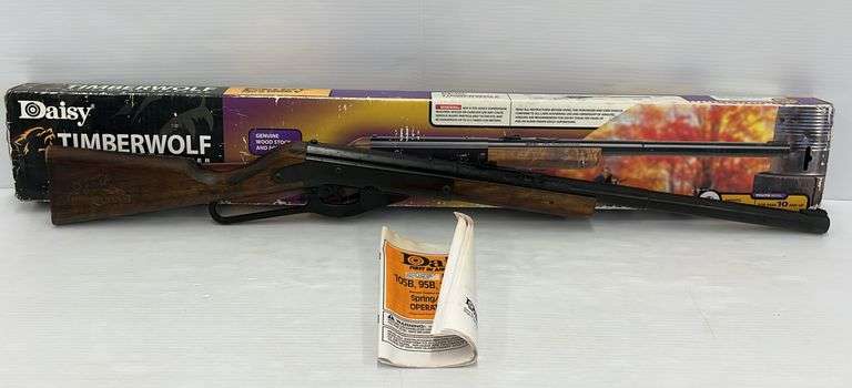 Daisy Timberwolf 700-Shot BB Repeater .177 Cal. Genuine Wood Stock and ...