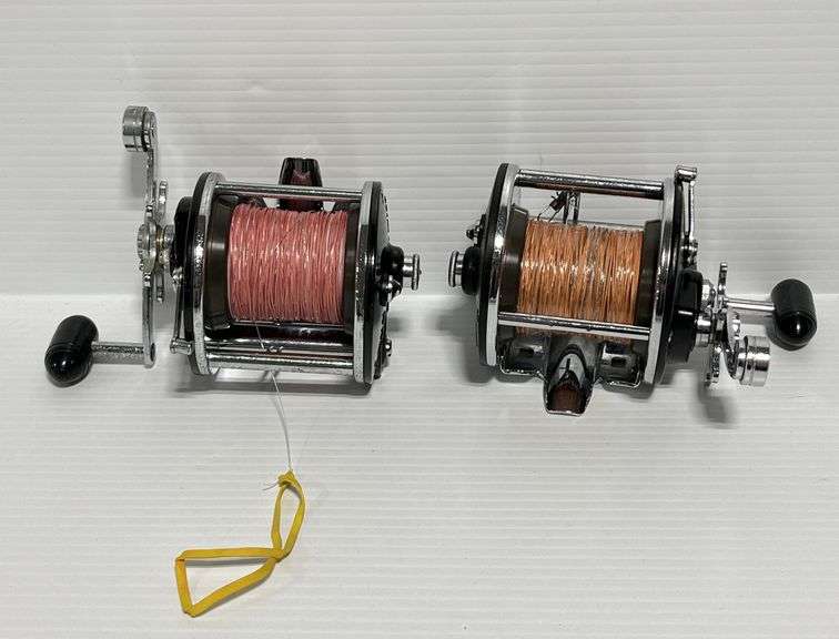 (2) Penn 209 level wind reels, both have lead core line, clean and ...