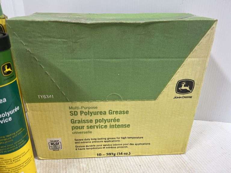 (12) John Deere SD polyurea grease, unused - Albrecht Auction Service