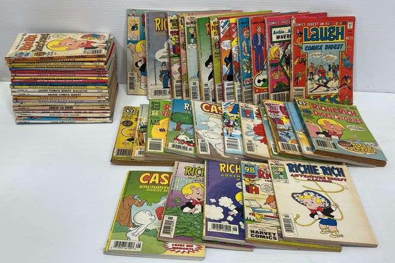 (49) Comic Digest magazines, include: Archie, Richie RIch, Casper, most ...