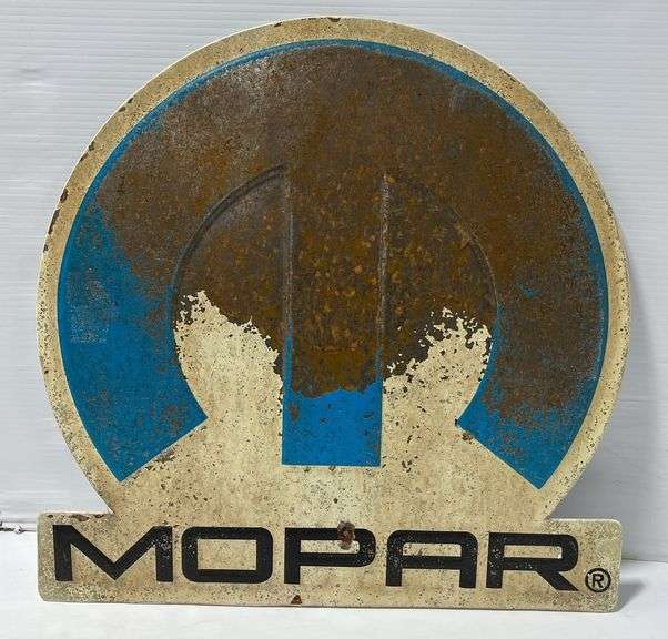 Modern "Mopar" metal sign, 15 1/2" x 15 1/2" - Albrecht Auction Service