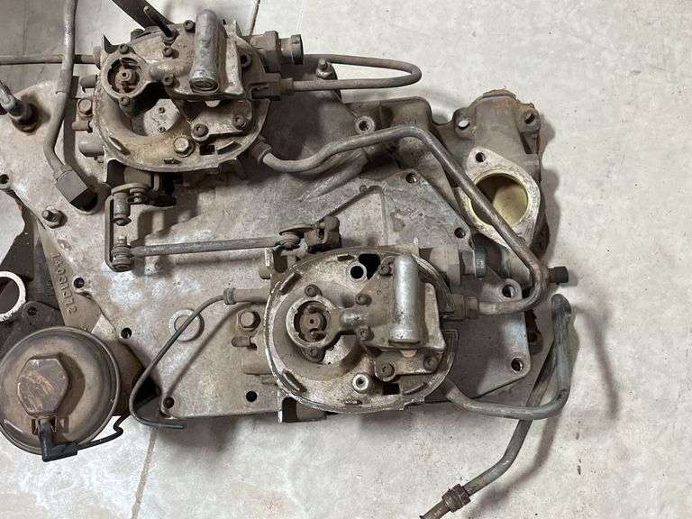 Chevy intake from crossfire injection engine, as is - Albrecht Auction ...