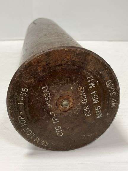 U.S. 90mm M19 Artillery Shell, 24"H, nice - Albrecht Auction Service