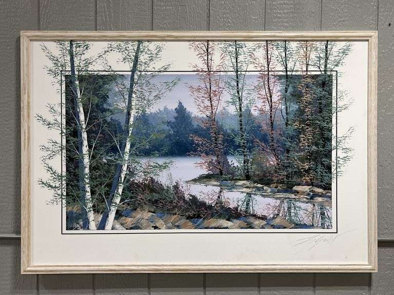 Tom Gault original oil painting, signed, 50"W x 34"H, great - Albrecht ...