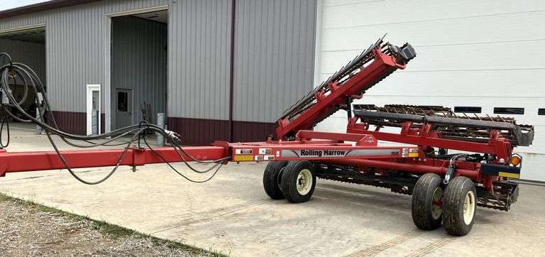 Unverferth 1245 Rolling Harrow, 28' Working Width, Buster Bar Leveling ...