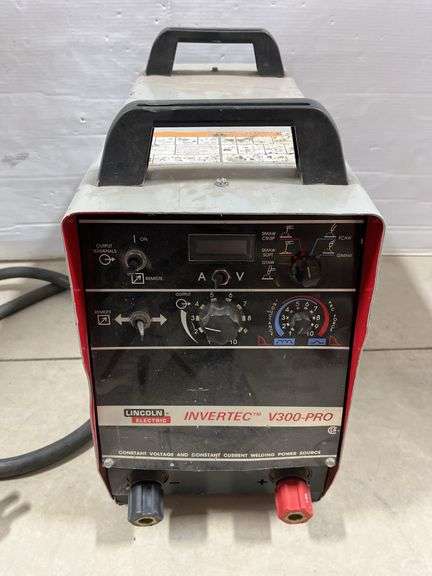 Lincoln Invertec V300-Pro welder, powers on and welds, amperage will ...