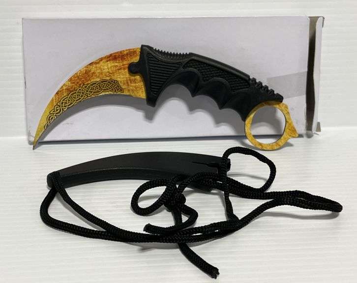Lore Combat Tactical Karambit Knife - made from one piece of steel from tip to toe, CSGO ...