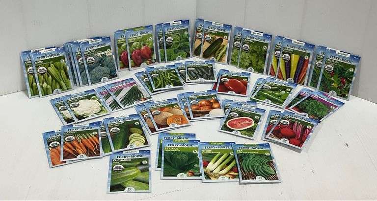 (50) Organic misc. vegetable seeds - Albrecht Auction Service