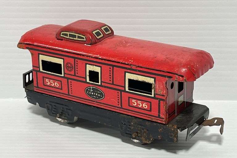 Older 556 metal train car, New York central lines, 6"L - Albrecht ...