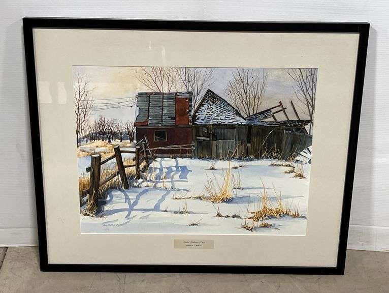 Winter shadows, Caro, by Donald Bullis print, 31" x 25 1/2" - Albrecht ...