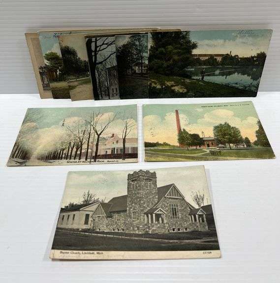 (15) Michigan postcards, 5 1/2" x 3 1/2" - Albrecht Auction Service