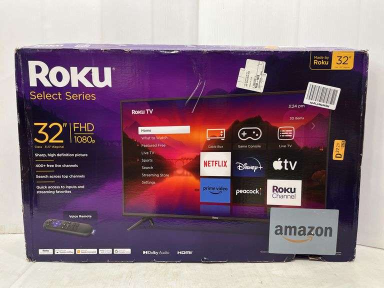 Roku Smart TV 32" Select Series with 1080P full HD, Roku TV with Roku ...