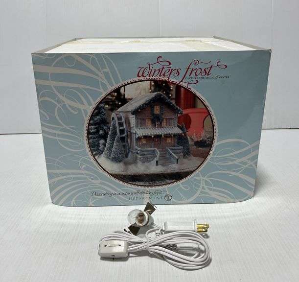 Dept. 56 Winters frost "Frost Creek Mill House", 13 1/2" x 9 1/2" box ...