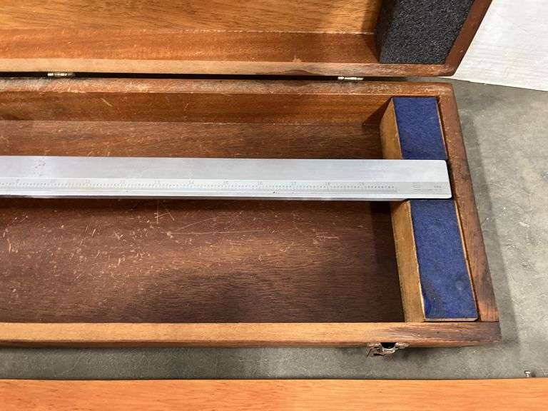 (2) Slide caliper micrometers, include: Brown & Sharpe MFG floor slide ...