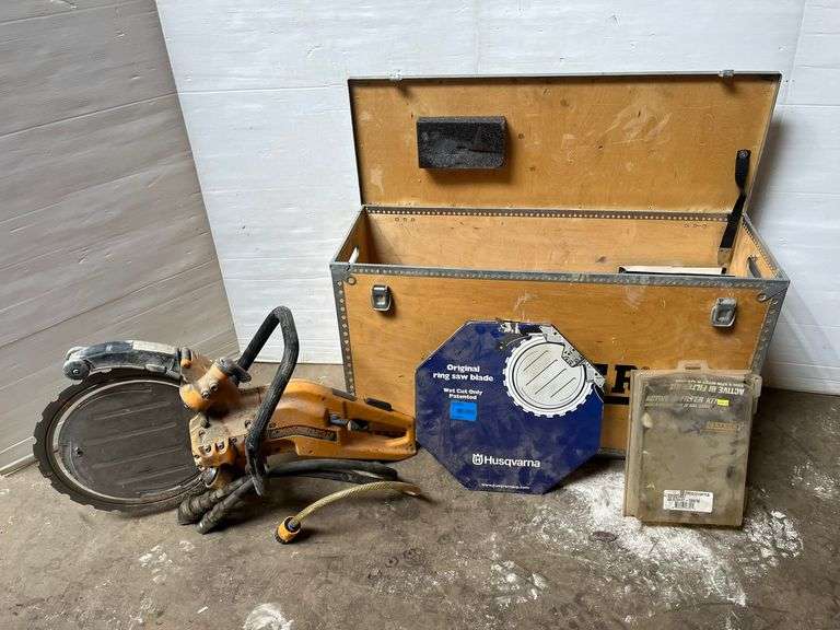 Partner K3600 Hydraulic Powered Cut-off Concrete Ring Saw in Wooden ...