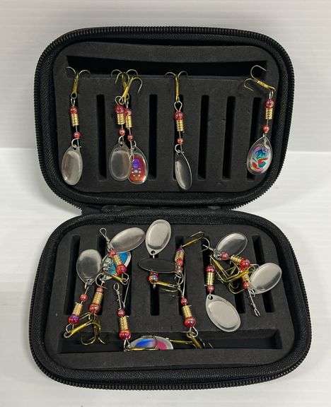 16-Piece metal spoon spinner fishing lures, spoon bait, crankbait ...