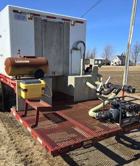 Chemical Tanker Trailer, Dorsey 36' Flatbed with 10' Drop-Deck Platform ...