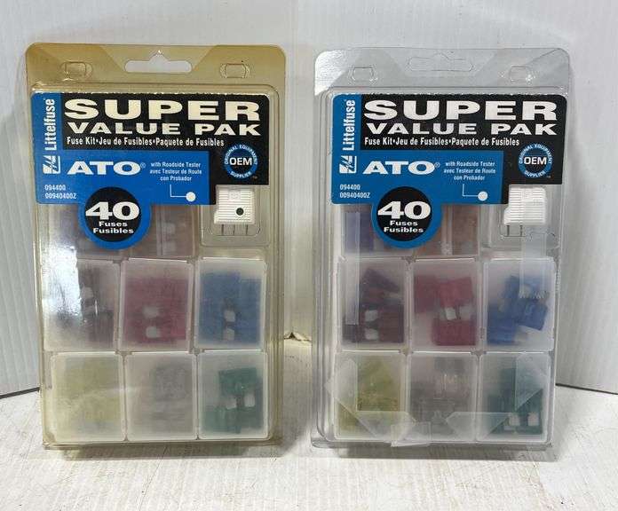 (2) Littelfuse Super Value Pack fuse kit with roadside tester, 40 fuses ...
