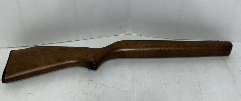 Wood gun stock, 25"L, was a store scope display piece, excellent ...