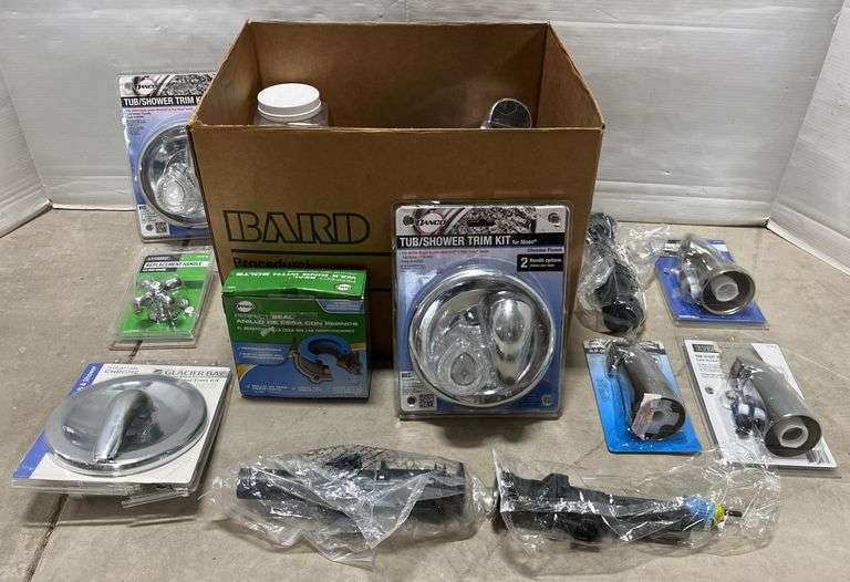 Box full, includes: (5) Tub pop top tub stoppers, fill valve for toto ...