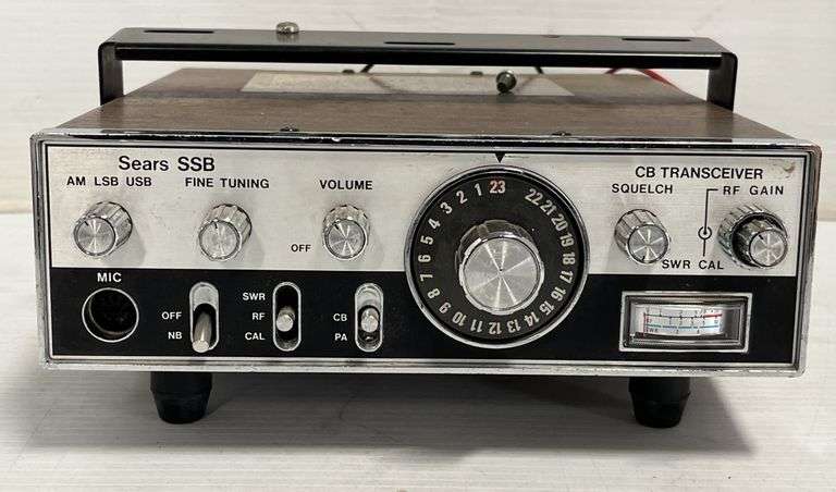 Sears 23-channel sideband CB radio, no mic, with power cord, mounting ...