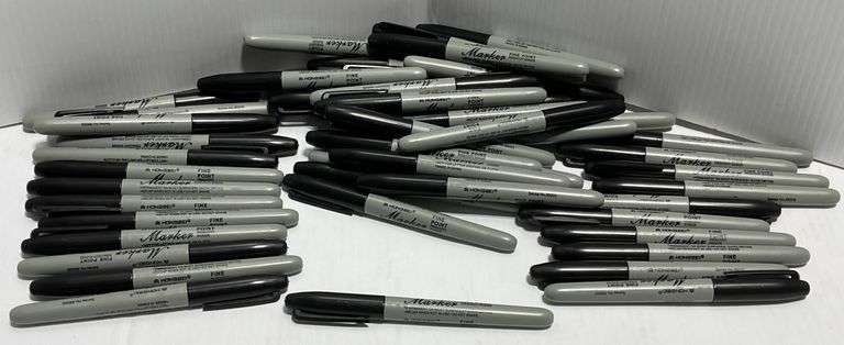 (50) Fine point permanent markers, waterproof, smudge proof, new ...