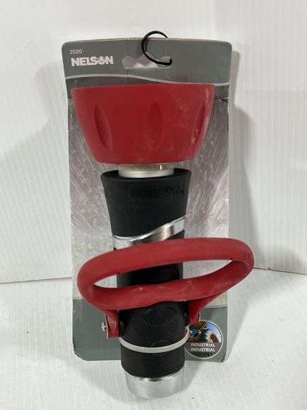Nelson fireman's high-flow high pressure spray nozzle with large on/off ...