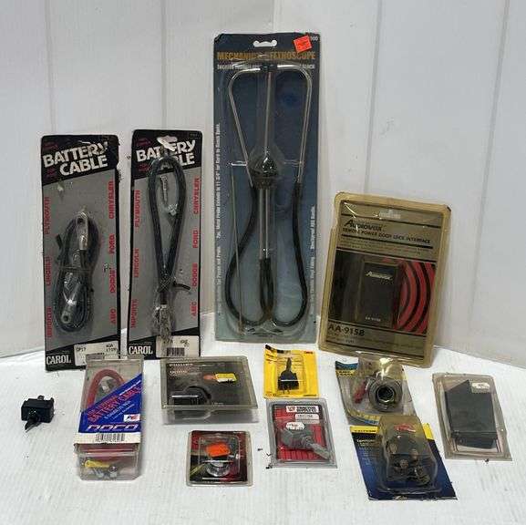 Auto parts, include: Audiovox remote power door lock, Halogen bulb, (2 ...