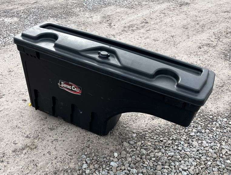 Passenger side swing case tool box, unknown fitments, no keys, 29" x 10 ...